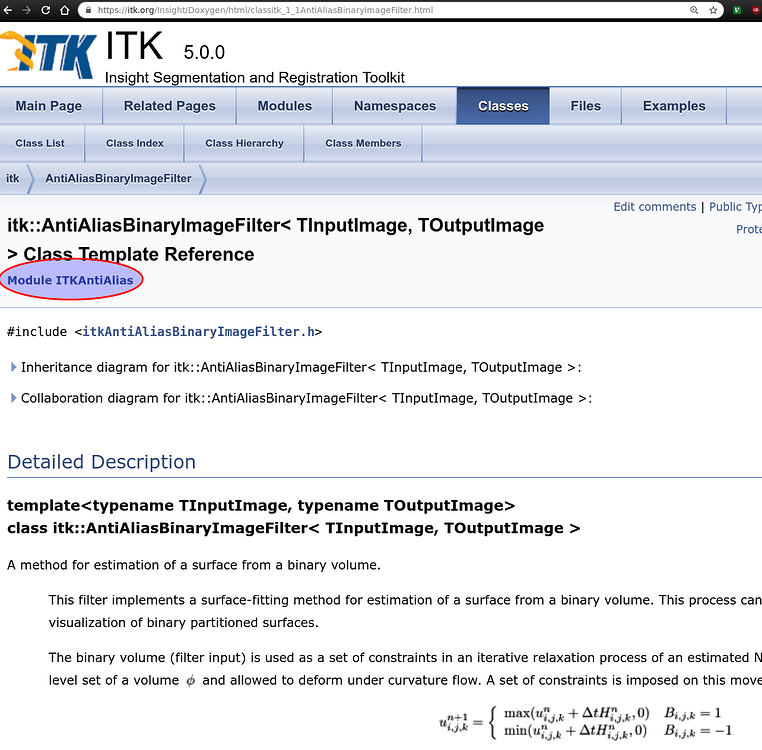 ITK Modules a comprehensive list - Beginner Questions - ITK