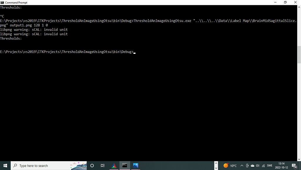 OTSU thresholding binary image - Engineering - ITK