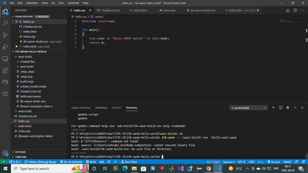 ITK-JS && ITK-WASM - Beginner Questions - ITK